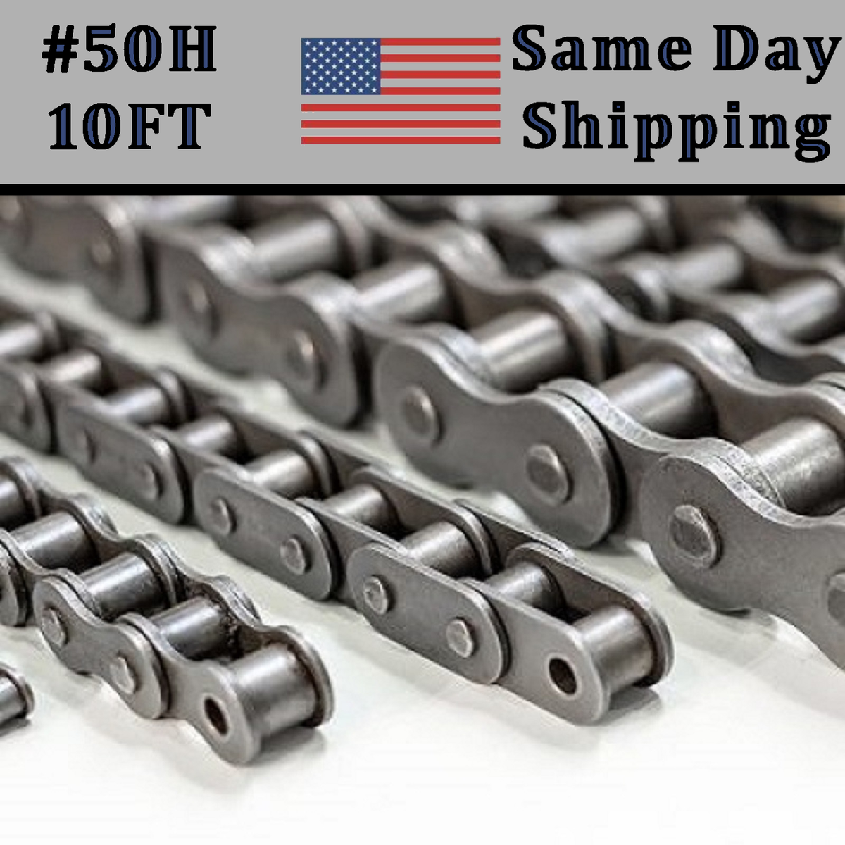#50 Heavy Duty Roller Chain 10FT – Xilin USA