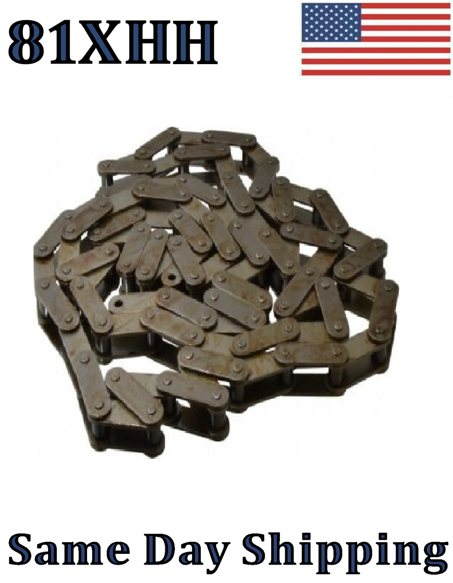 81XHH Lumber Conveyor Roller Chain 10ft Feet With Master / Connecting ...