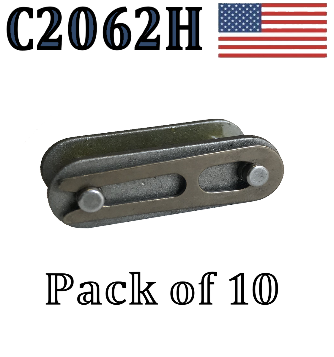 C2062H Connecting Link (10 pack) C2062H Conveyor roller chain 1 1/2" P ...